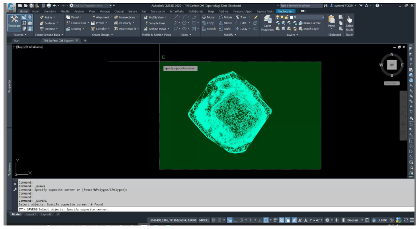 Exporting a TIN Surface .DWG to a .DXF in Civil 3D – Propeller Aero