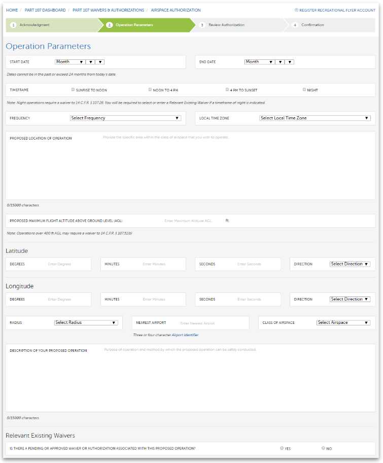 Using FAA DroneZone to Get a Part 107 Waiver – Propeller Aero