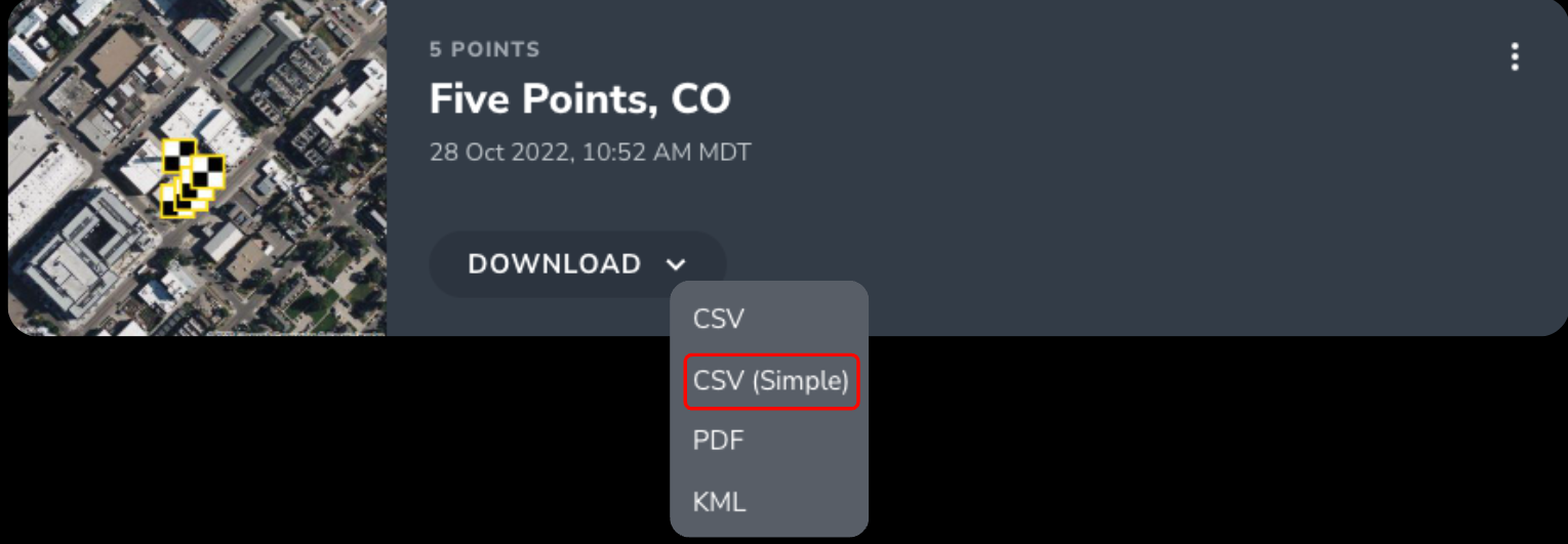 How to Process and Download a .csv File From An AeroPoint Survey To Use ...