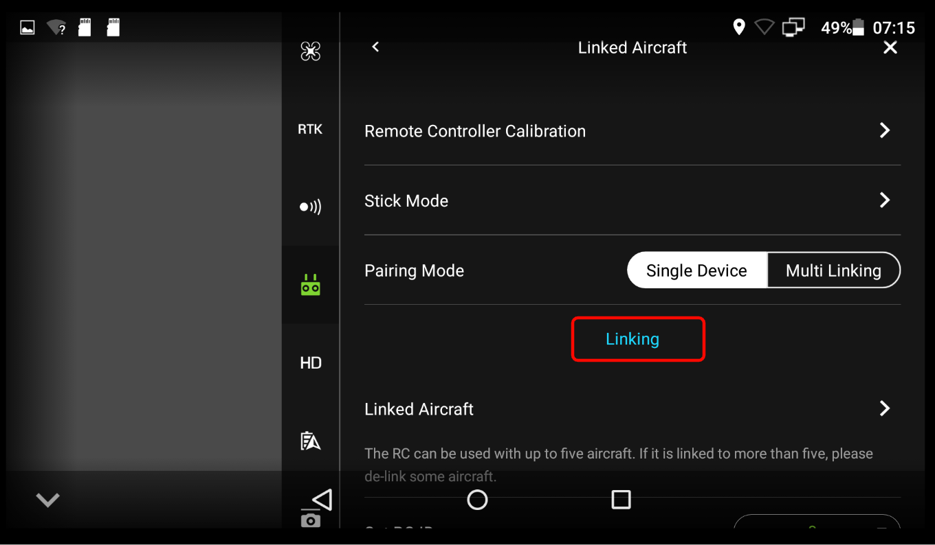 Linking the Phantom 4 RTK Remote Controller to the Aircraft – Propeller Aero