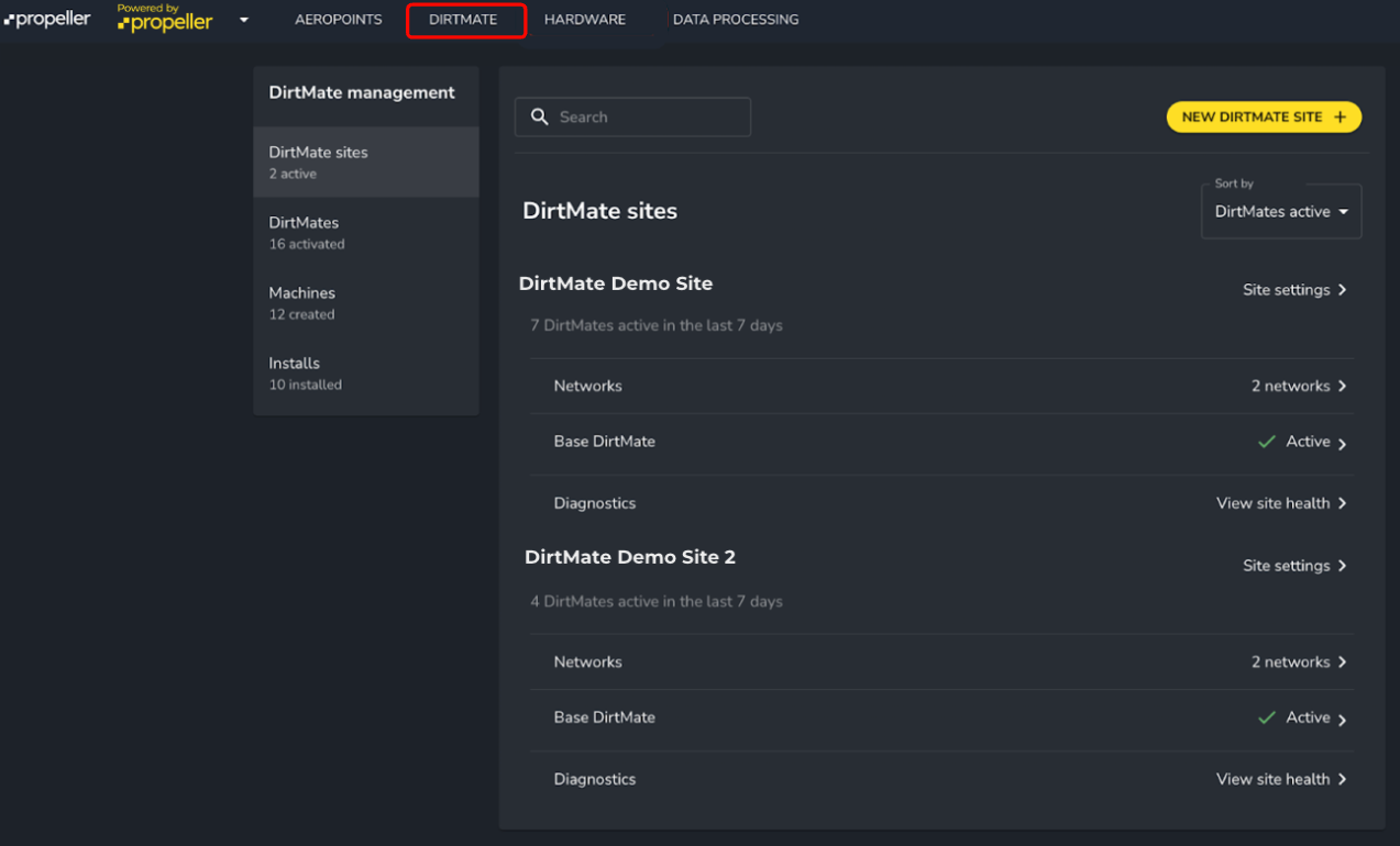 Introduction to the DirtMate Management App – Propeller Aero
