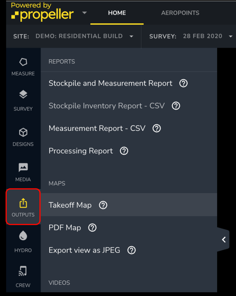 How to Use the Takeoff Report Feature – Propeller Aero